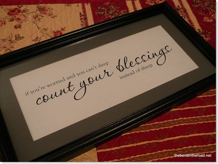 The Bend in the Road: Framed Quote DIY Project